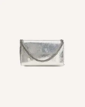 Stella McCartney Falabella Metallic Shoulder Bag - Silver