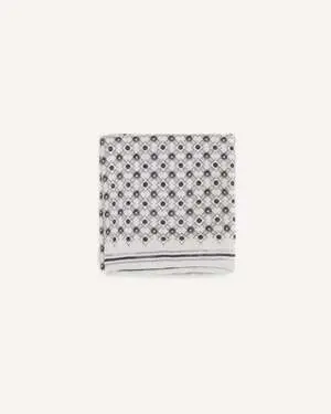 Brunello Cucinelli Silk Pochette With Geometric Pattern