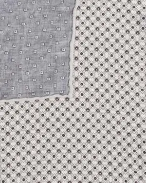 Brunello Cucinelli Silk Pochette With Geometric Pattern