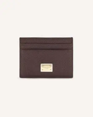 Dolce & Gabbana Leather Cardholder - Brown
