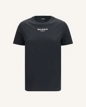 Balmain Cotton Logo T-shirt - Black