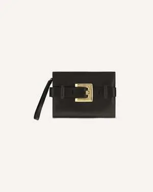Balmain Anthem Leather Clutch