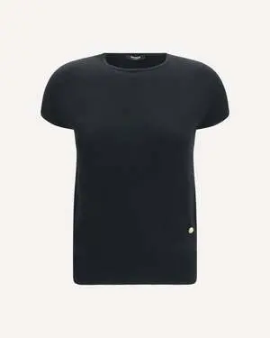 Balmain Sleeveless Wool And Cashmere Sweater With Gold-tone Logo Button