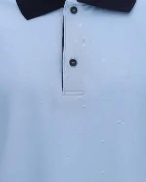 FERRAGAMO Hort-leeve Polo - Light Blue