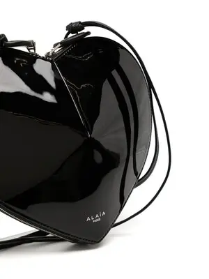 Alaïa Le Coeur Heart Crossbody Bag - Black