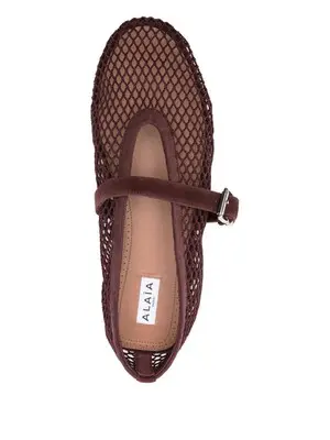 Alaïa Fishnet Ballet Flats