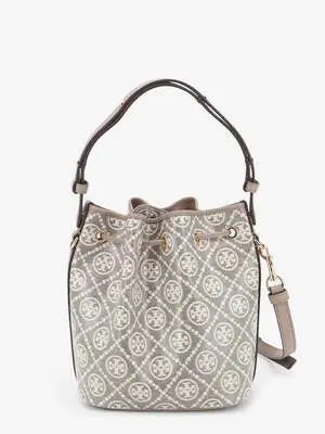 Tory Burch T Monogram Coated Canvas Bucket Bag