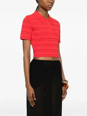 BLUGIRL Crochet Polo Shirt