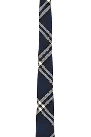Burberry Manston Tie - Navy Check