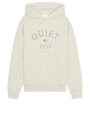 QUIET GOLF Usa Graphic Hoodie - Ash