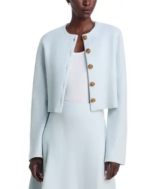 Brandon Maxwell The Ryder Wool Knit Jacket