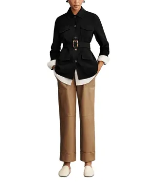 Lafayette 148 New York Belted Shirt Jacket