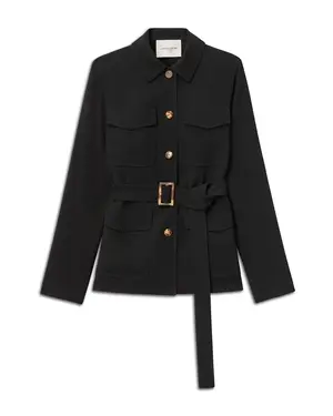 Lafayette 148 New York Belted Shirt Jacket