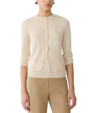 Cropped Button-Front Cardigans