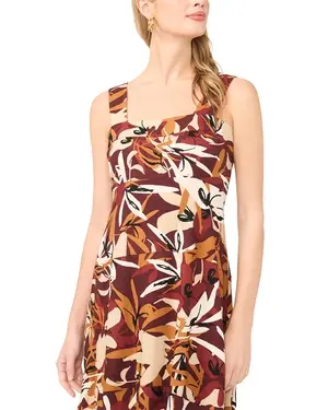Vince Camuto Printed Maxi Dress - Rust