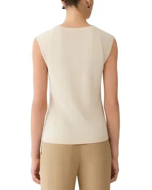 Lafayette 148 New York Crewneck Raglan Knit Top