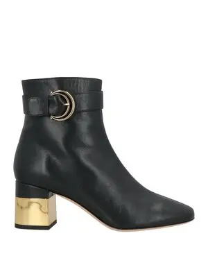 Chloé Ankle Boots In Leather With Buckle Detailing