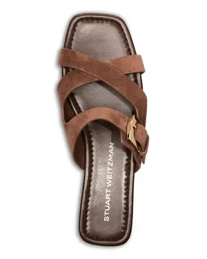 STUART WEITZMAN Sai Sandals - Cigar