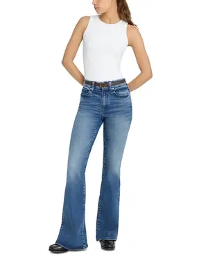 Good American High Rise Flare Jeans - Indigo