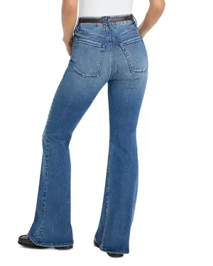 Good American High Rise Flare Jeans - Indigo