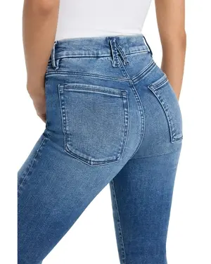 Good American High Rise Flare Jeans - Indigo