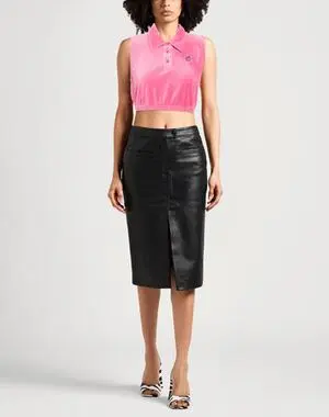 Moschino Velvet Cropped Polo Shirt
