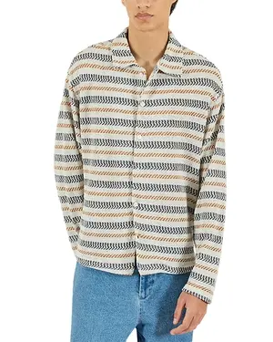 KROST Speckled Stripe Knit Shirt