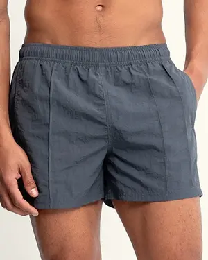 AUTO-REPLY Vertical Pintuck Sebastian 4" Swim Trunks