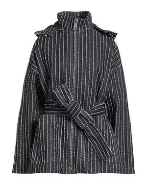 Khrisjoy Striped Denim Jacket With Detachable Hood