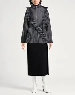 Khrisjoy Striped Denim Jacket With Detachable Hood