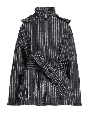 Khrisjoy Striped Denim Jacket With Detachable Hood