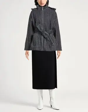 Khrisjoy Striped Denim Jacket With Detachable Hood