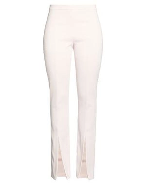 Pinko Straight-leg Crepe Pants With Front Slits - Blush