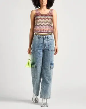 Missoni Crochet-knit Viscose, Metal Fiber, And Polyamide Top