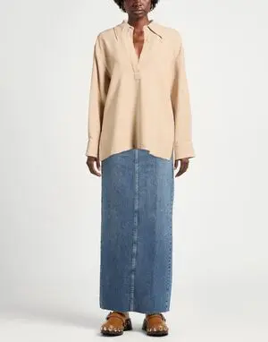 OTTOD'AME Long Sleeve Crepe Top