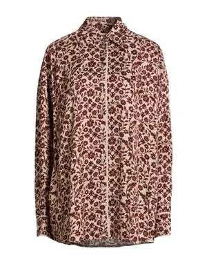OTTOD'AME Viscose Floral-print Oversized Shirt
