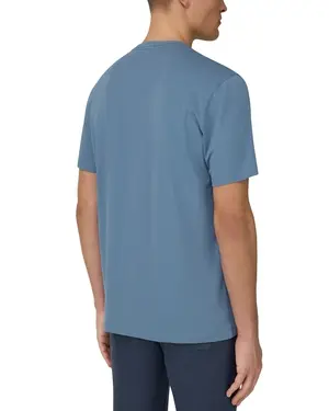 Boggi Milano T Shirt In Stretch Pima Cotton - Light Blue