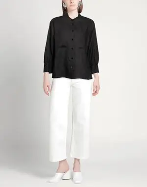 MARIA BELLENTANI Linen & Rayon Blend Shirt