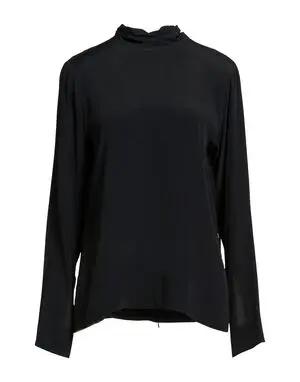 OTTOD'AME Georgette Turtleneck Long Sleeve Top