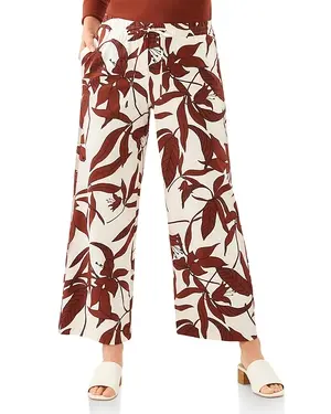 Karen Kane Floral Drawstring Ankle Pants - Print