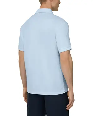 Boggi Milano Oxford Cotton Pique Polo Shirt