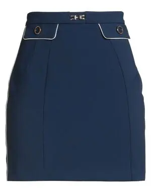 Elisabetta Franchi Crepe Mini Skirt With Button Embellishments