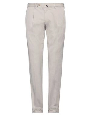 Incotex Light Cotton Elastane Twill Pants - Light Grey