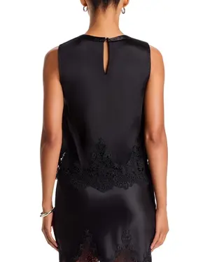 Generation Love Tegan Lace Combo Top - Black