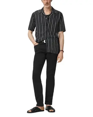 John Varvatos Dan Short Sleeve Camp Collar Shirt