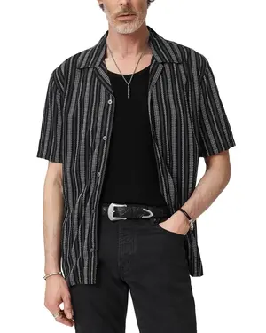 John Varvatos Dan Short Sleeve Camp Collar Shirt