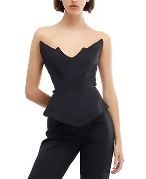 MOTHER OF ALL April Zipper Corset - Black