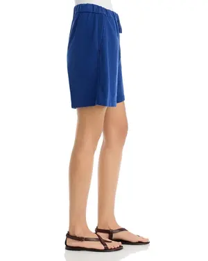 Eileen Fisher Striped Cotton Gauze Drawstring Shorts