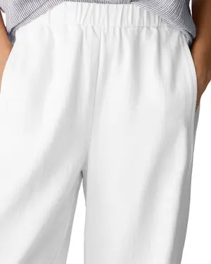 Eileen Fisher Cotton Linen Lantern Ankle Pants