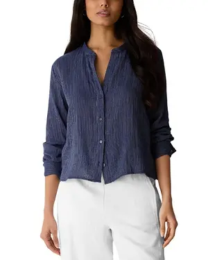 Eileen Fisher Mandarin Collar Shirts For Women